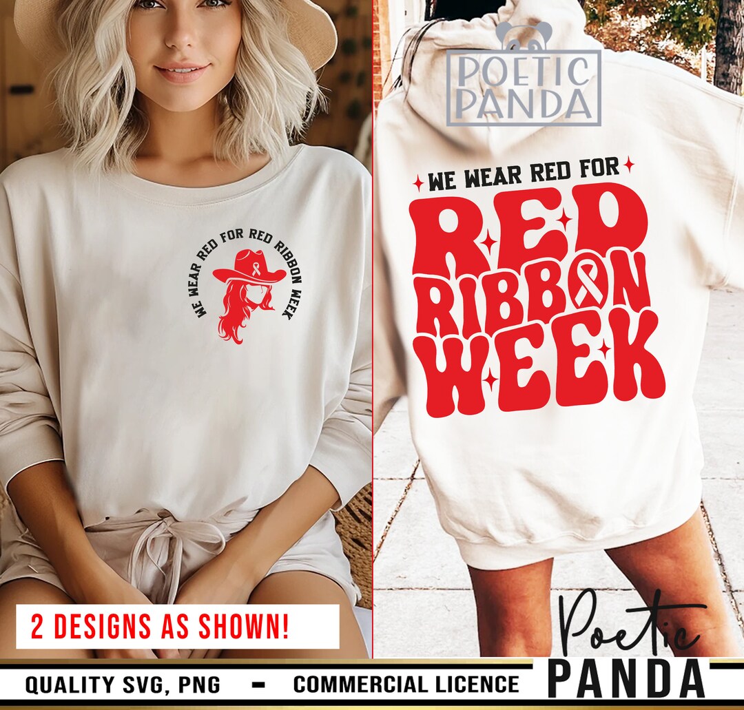 Red Ribbon Week SVG PNG Drug Free Svg Red October Svg Say - Etsy UK