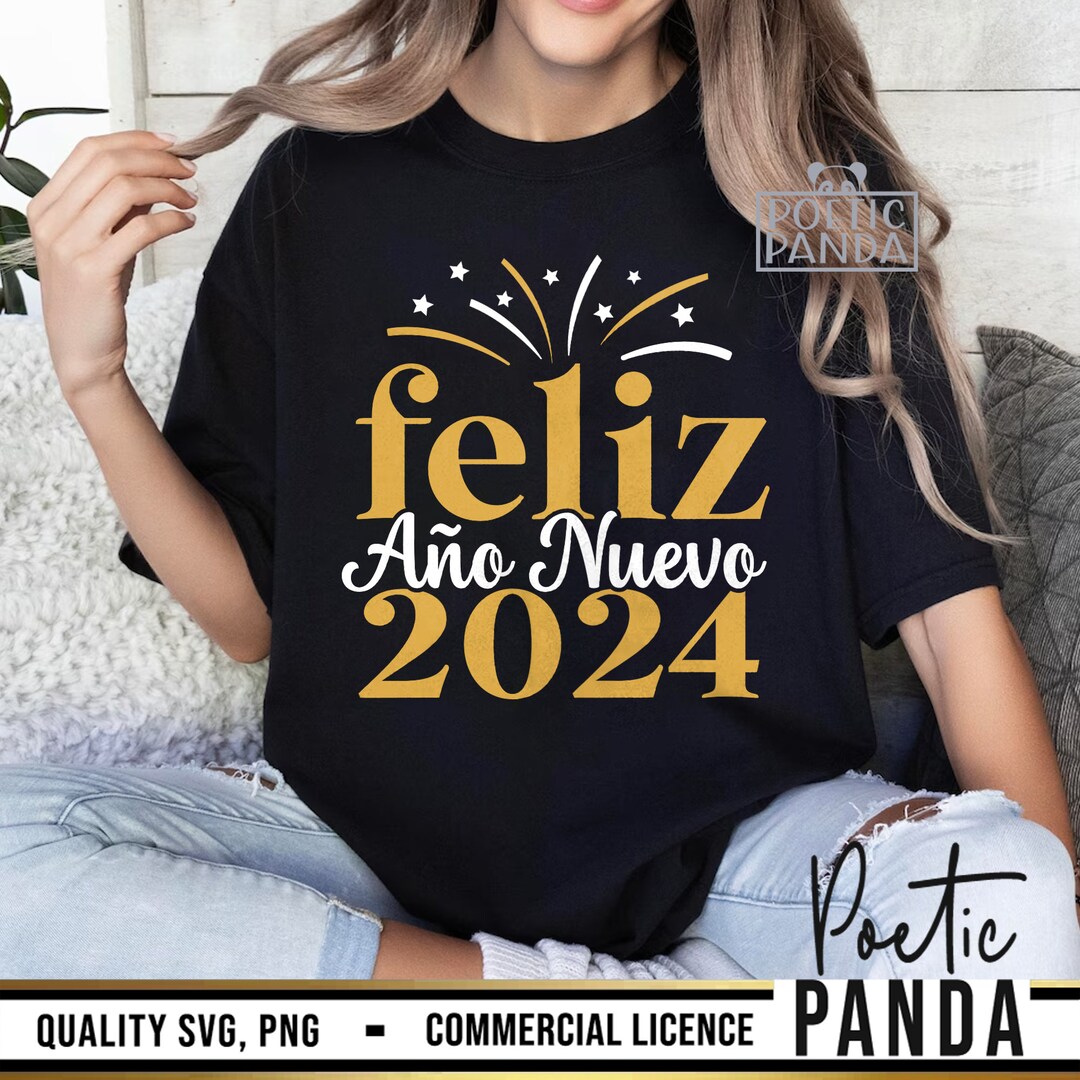 Feliz Ano Nuevo SVG PNG, Spanish New Year Svg, 2024 Svg, Happy New Year ...