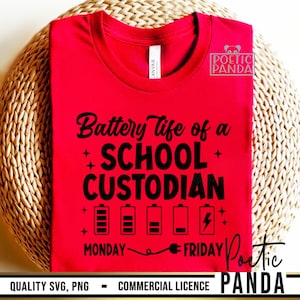 School Custodian SVG PNG, Custodian Svg, School Custodian Design for ...