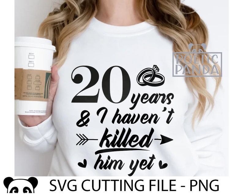 20 Years WEDDING Anniversary SVG PNG 20th Wedding Matching | Etsy