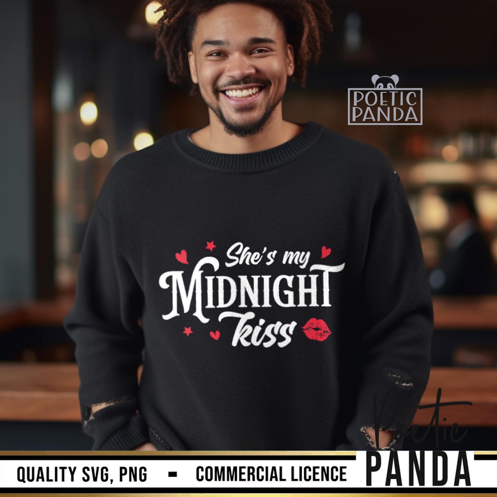 Couples New Year SVG PNG, She's My Midnight Kiss Svg, He's My Midnight ...
