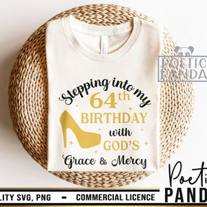 64th Birthday SVG PNG, Limited Edition Svg, Adult Birthday Svg ...