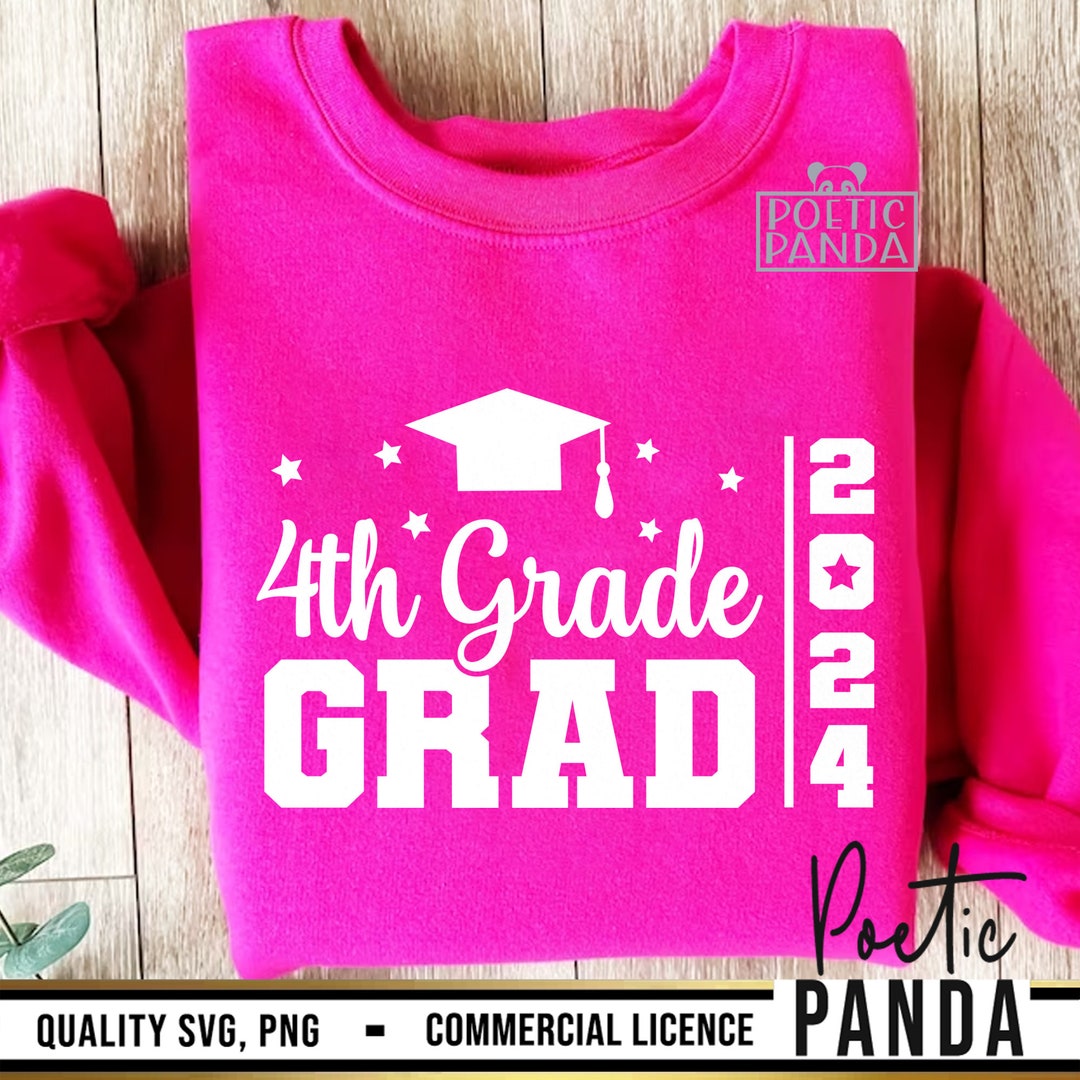 4th Grade Grad SVG PNG, Class of 2024 Svg, Fourth Grade Svg, 4th Grade ...