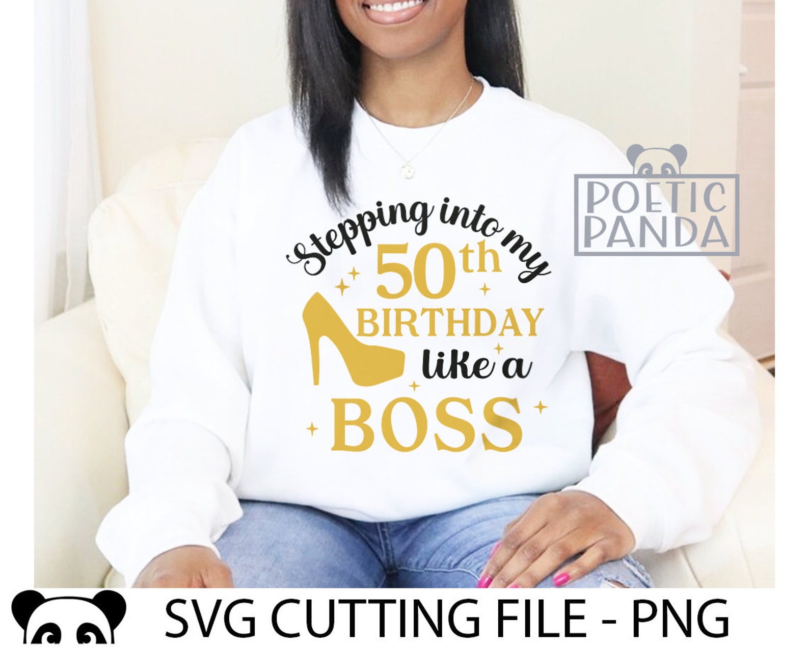 50th Birthday SVG PNG Stepping Into Svg Birthday Queen Svg - Etsy