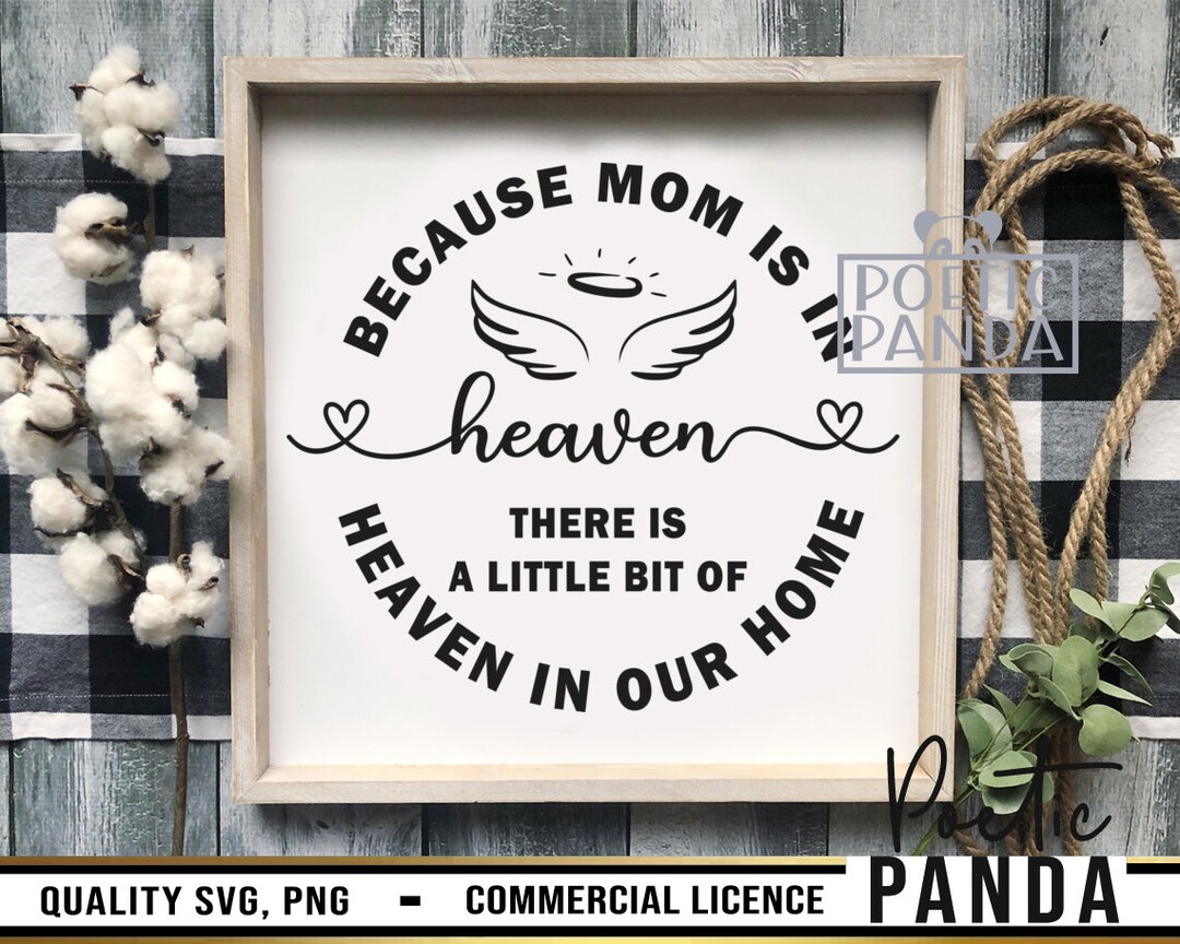 Mamá Memorial SVG PNG, mamá recuerdo svg, tus alas estaban listas svg ...