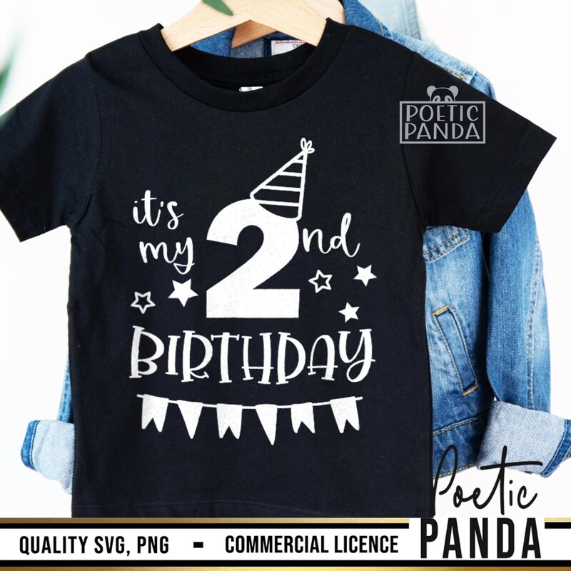 2nd Birthday Svg - Etsy