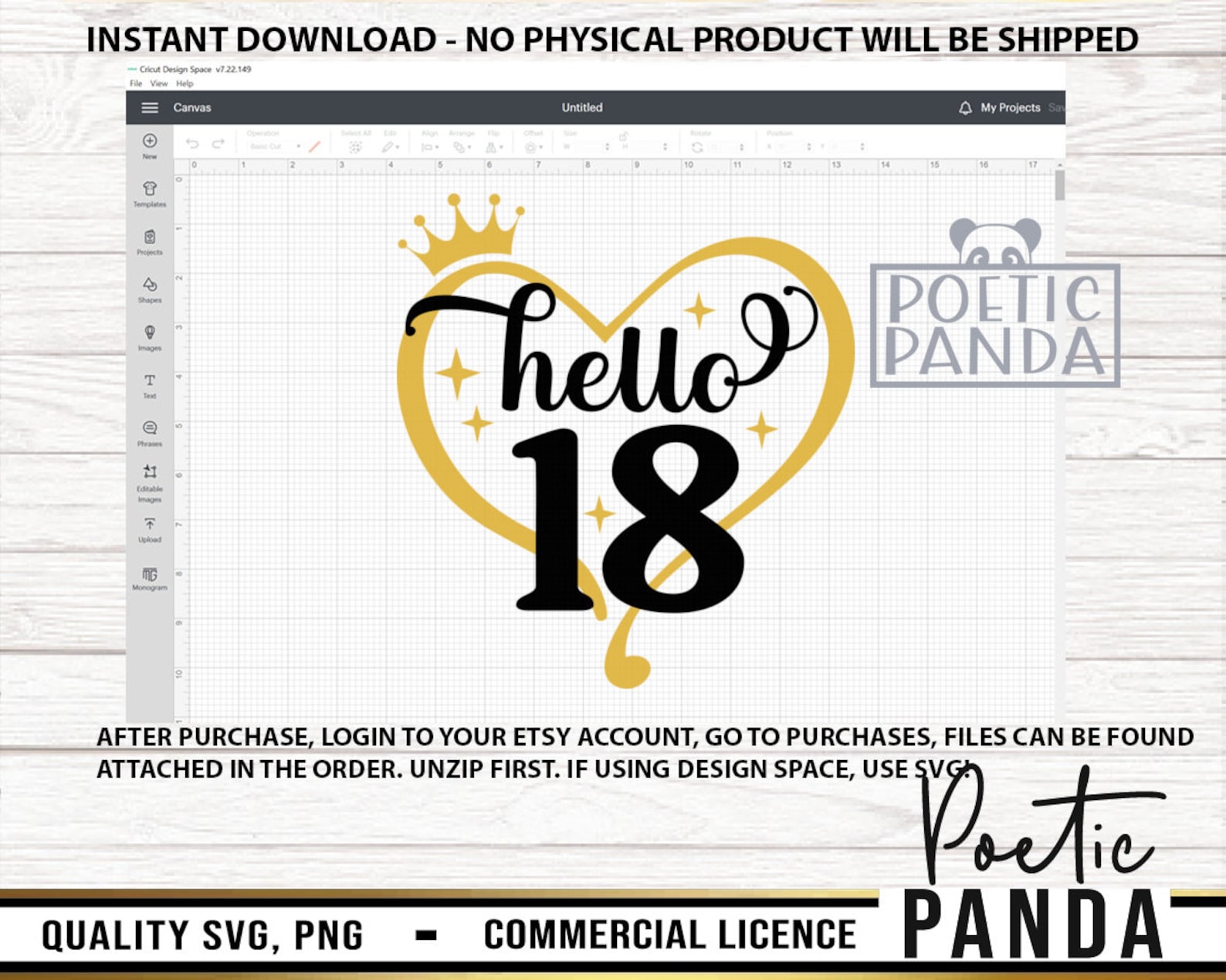 Hello 18 SVG PNG, 18th Svg, 18th Birthday Svg, Birthday Girl Svg, 18 ...