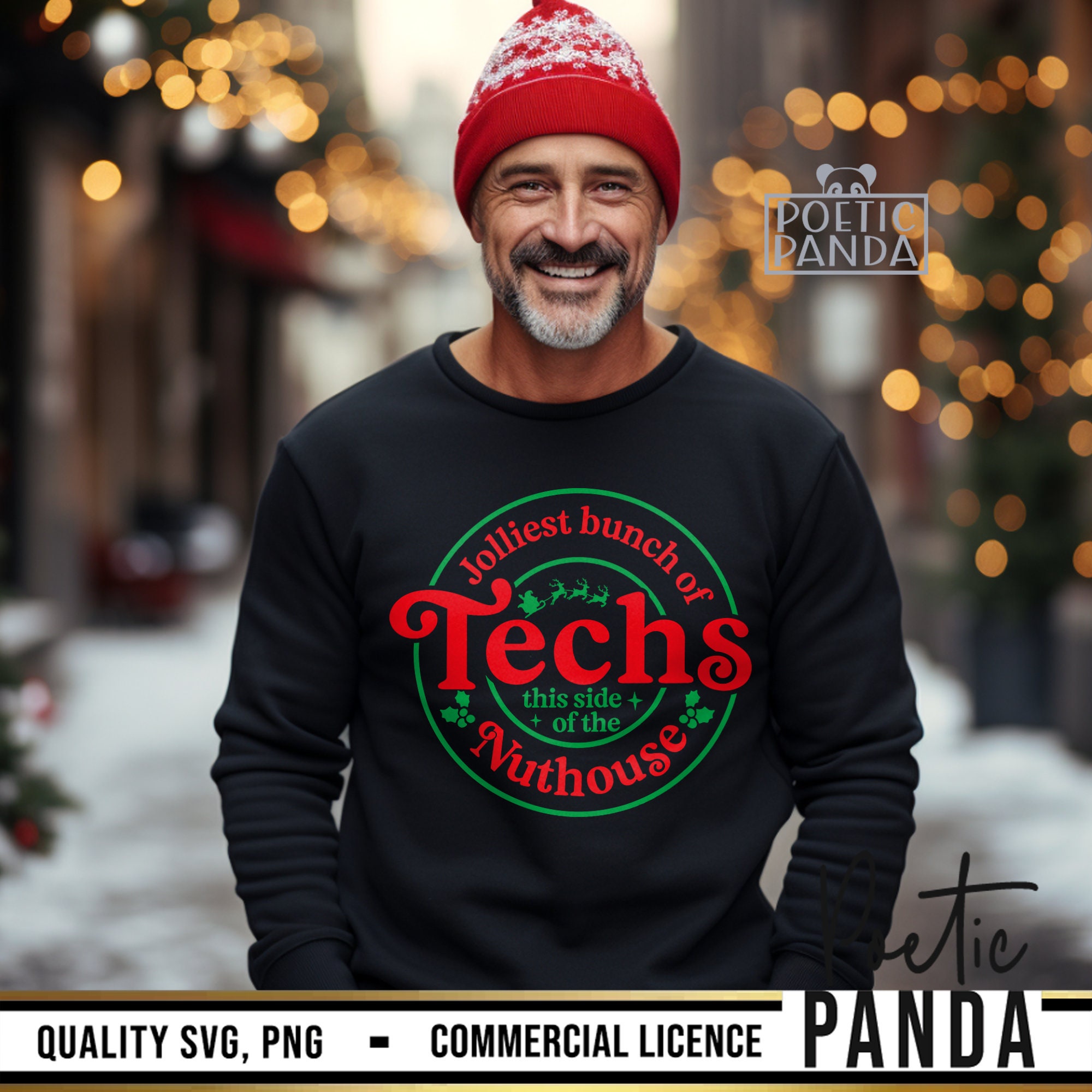 Jolliest Bunch of Techs SVG PNG, Tech Christmas Crew Svg, Tech Crew ...