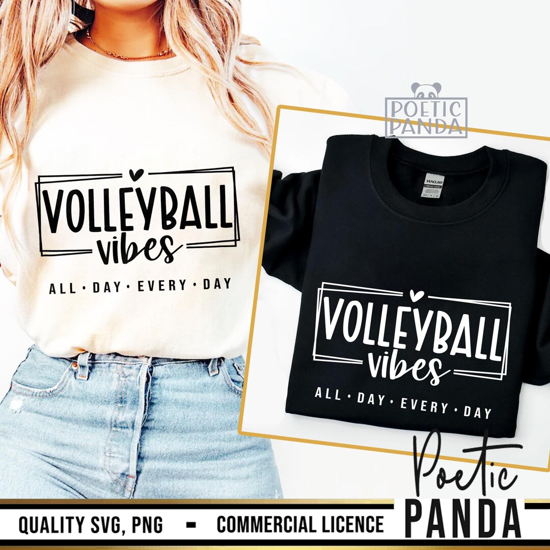 Volleyball Vibes SVG PNG, Volleyball Team Svg, Volleyball Mom Svg, Game ...