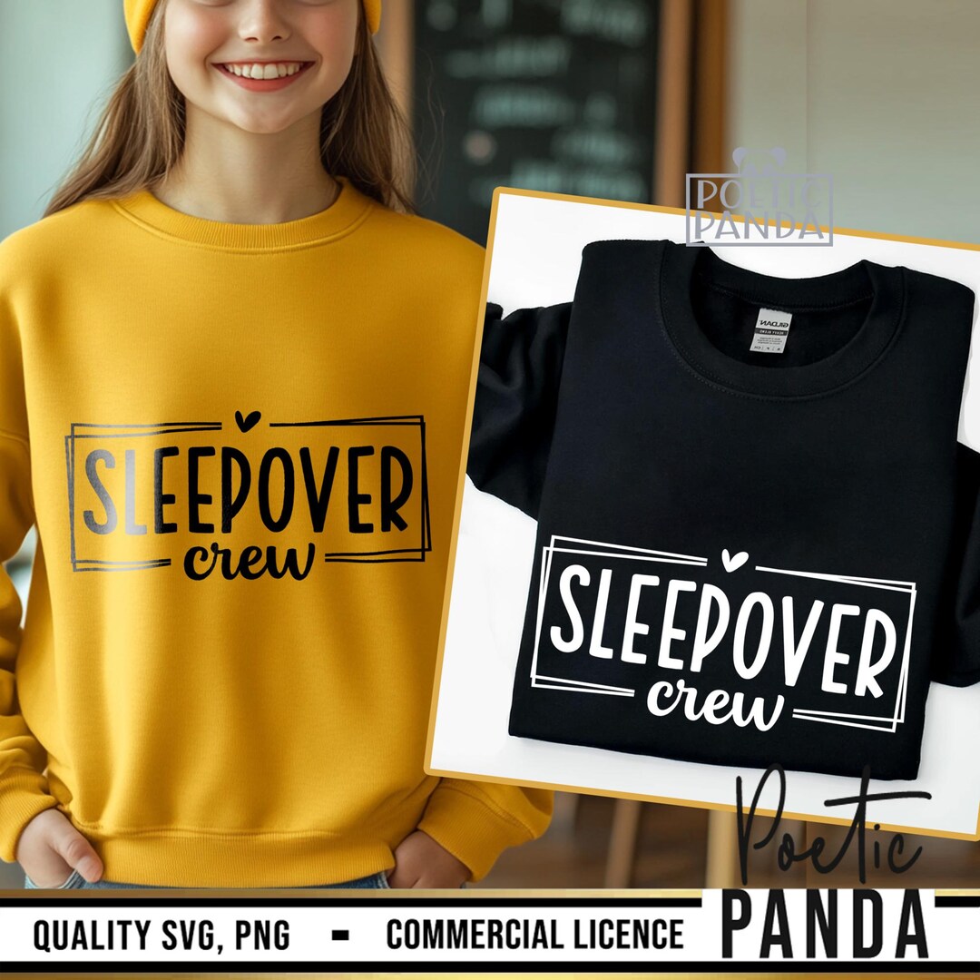 Sleepover Crew SVG PNG, Sleepover Shirts Svg, Best Friends Svg, Girls ...