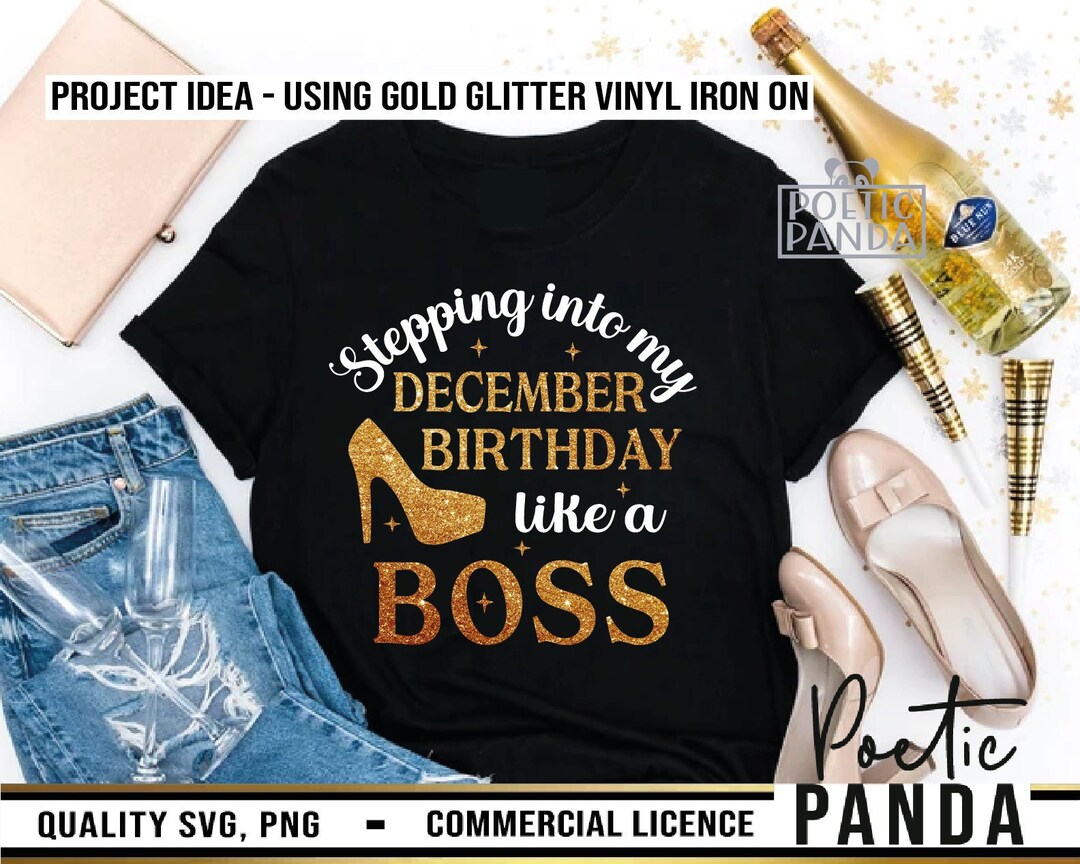 December Birthday SVG PNG, December Girl Svg, Birthday Heel Svg ...