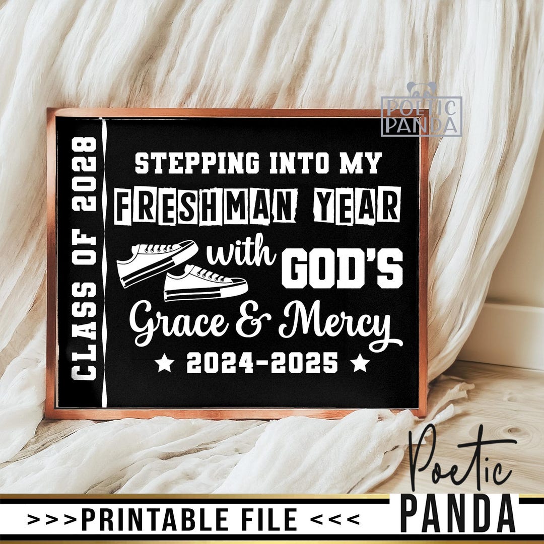 Printable Stepping to Freshman Year PNG JPEG, Class of 2028 Freshman ...