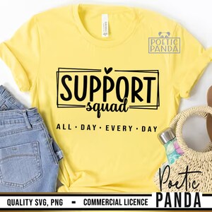 Support Squad SVG PNG, Support Squad Shirt Svg, Cancer Support Svg ...