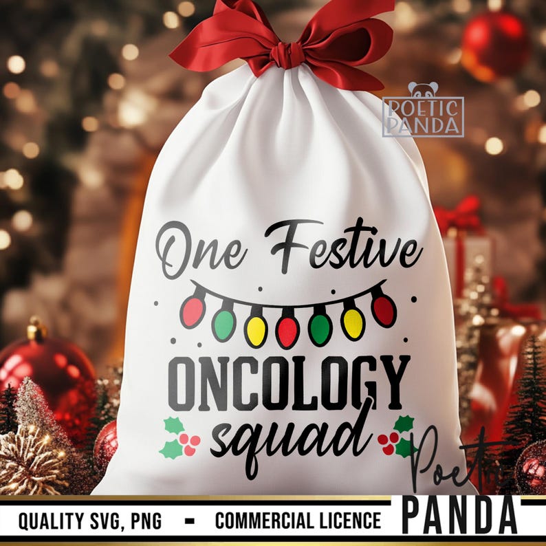Festive Oncology Squad SVG PNG, Christmas Cancer Care Team Svg Shirt ...
