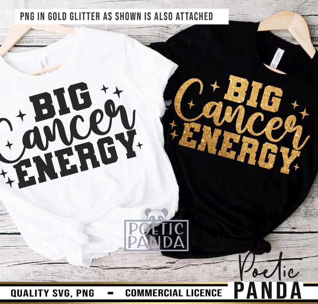 Big Cancer Energy SVG PNG, Cancer Birthday Svg, Zodiac Cancer Svg ...