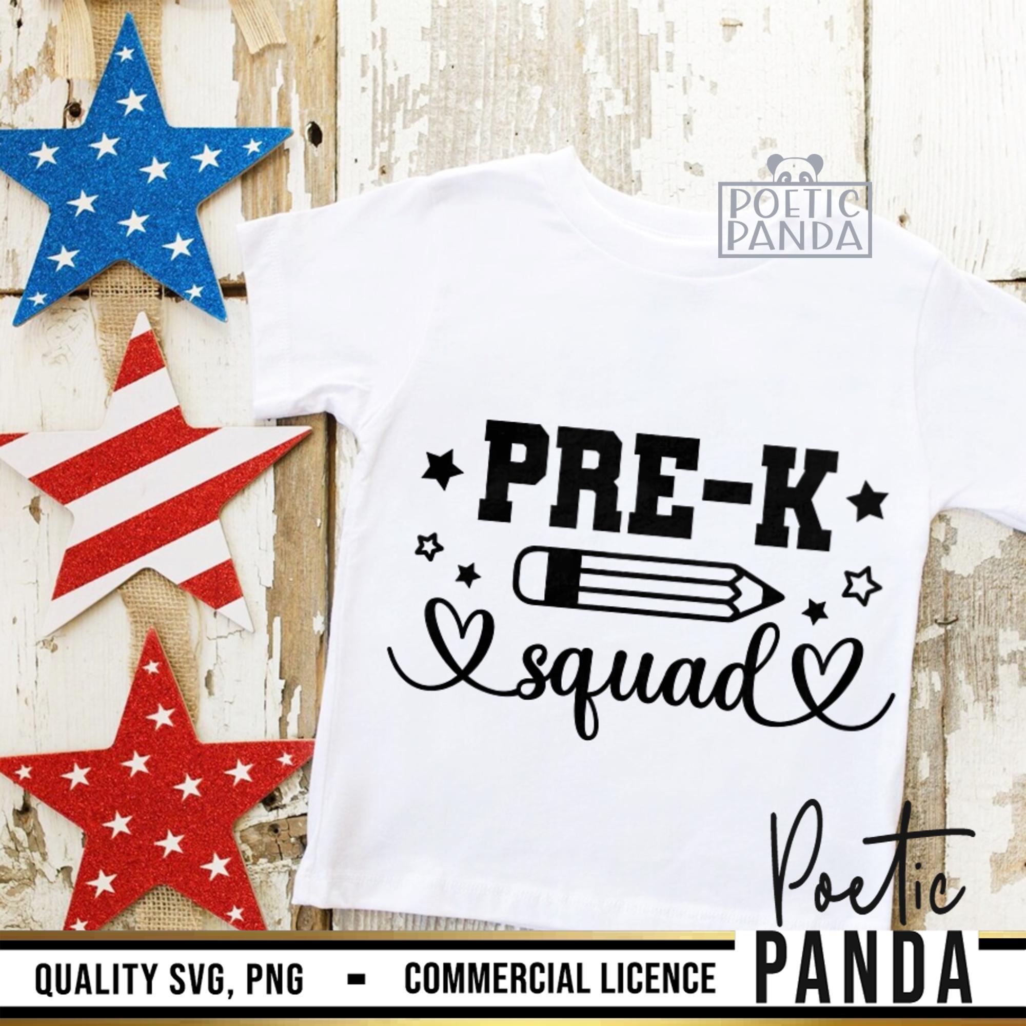 Pre K Squad SVG PNG, Preschool Crew Svg, Prek Teacher Squad Shirts Svg ...