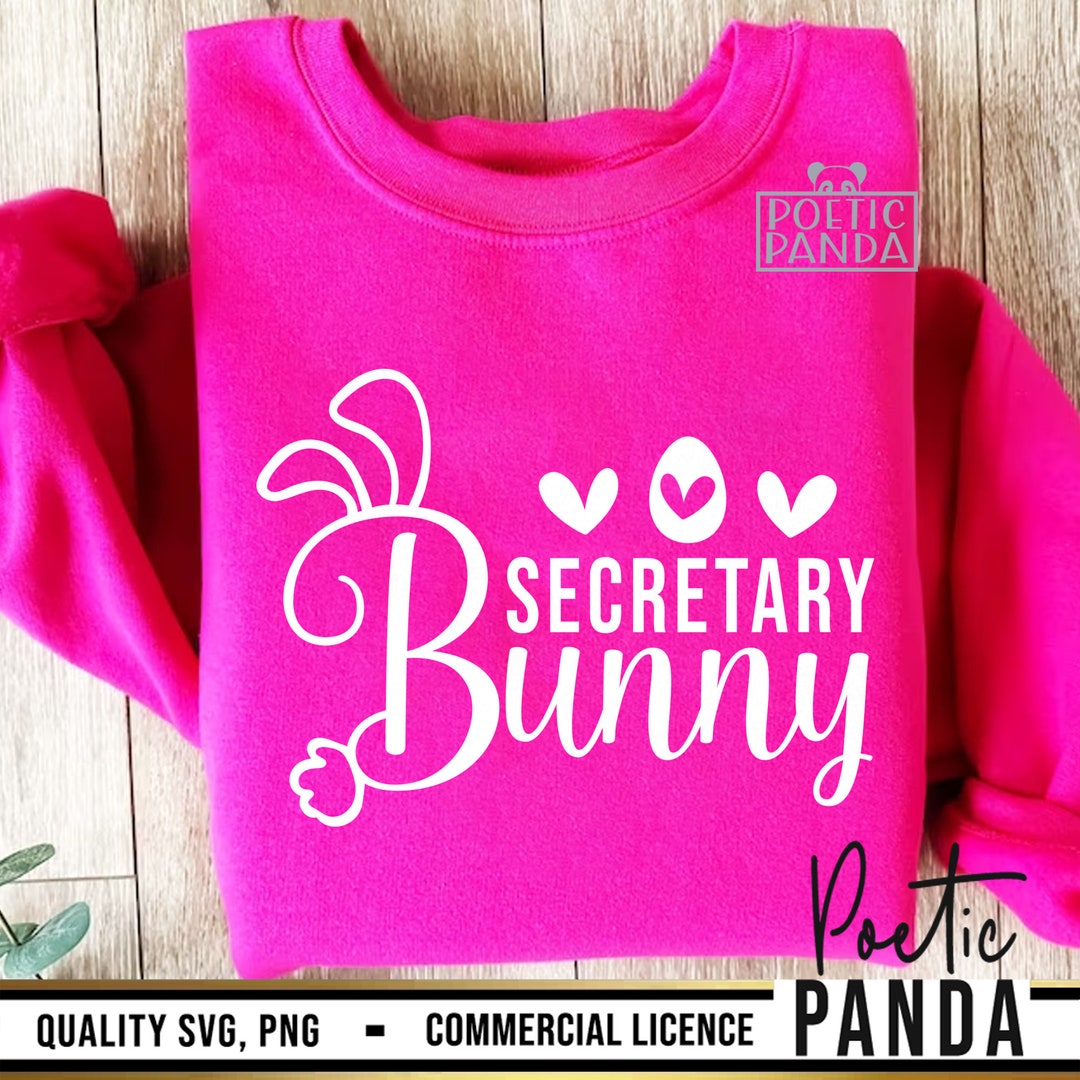 Secretary Bunny SVG PNG, School Secretary Easter Svg, Secretary Svg ...