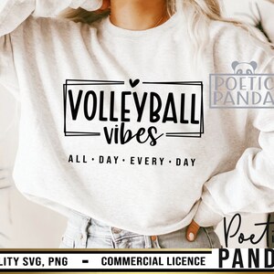 Volleyball Vibes SVG PNG, Volleyball Team Svg, Mama Svg, Volleyball Mom ...