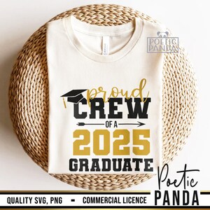 Proud Crew of 2025 Graduate SVG PNG, Grad Svg, Class of 2025 Svg, 2025 ...