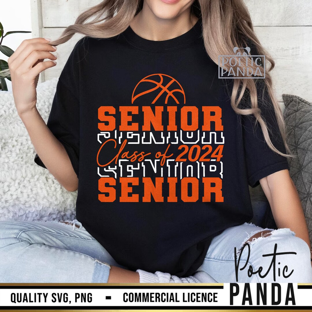 Basketball Senior SVG PNG, Basketball Svg, Grad Shirt Svg, Class of ...