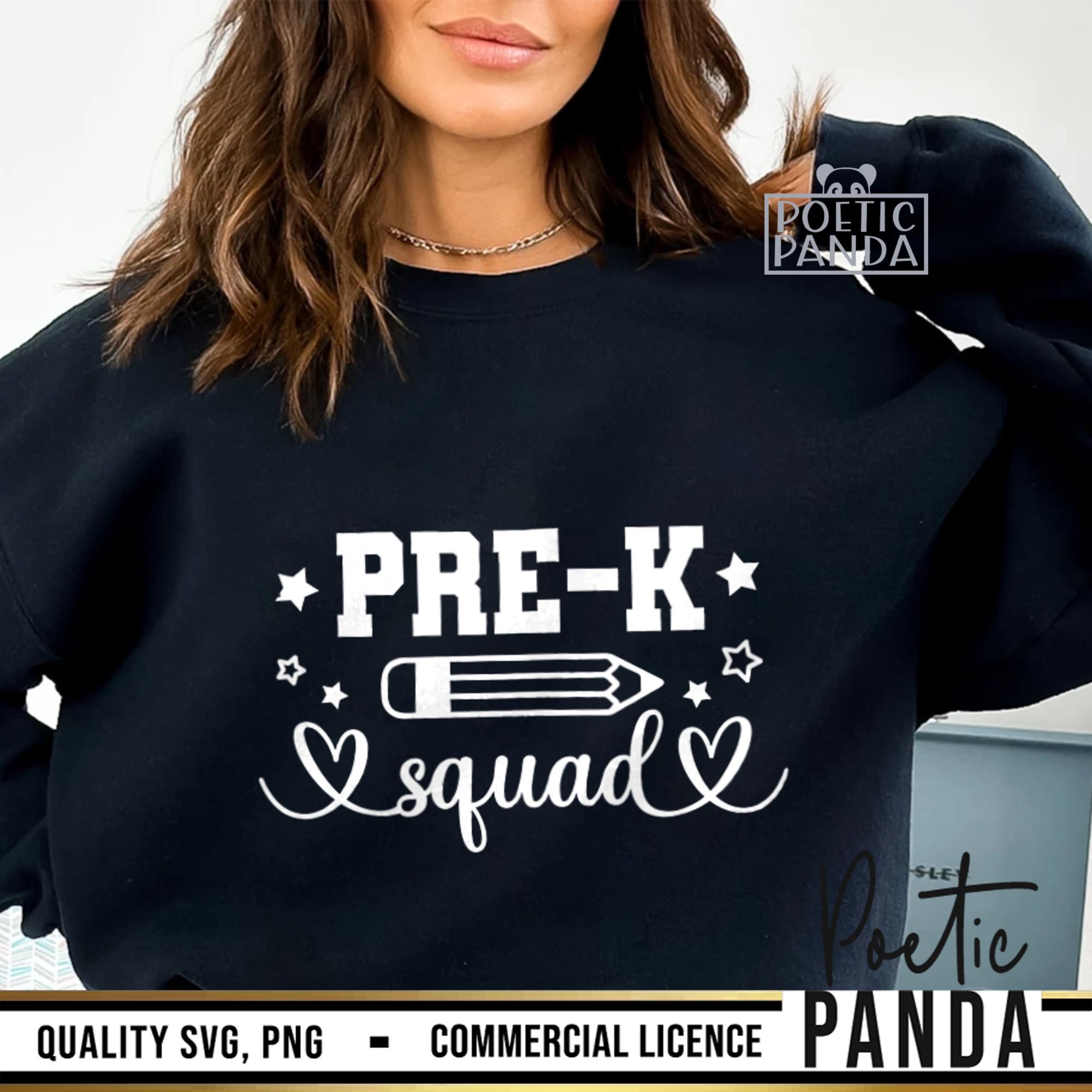 Pre K Squad SVG PNG, Preschool Crew Svg, Prek Teacher Squad Shirts Svg ...