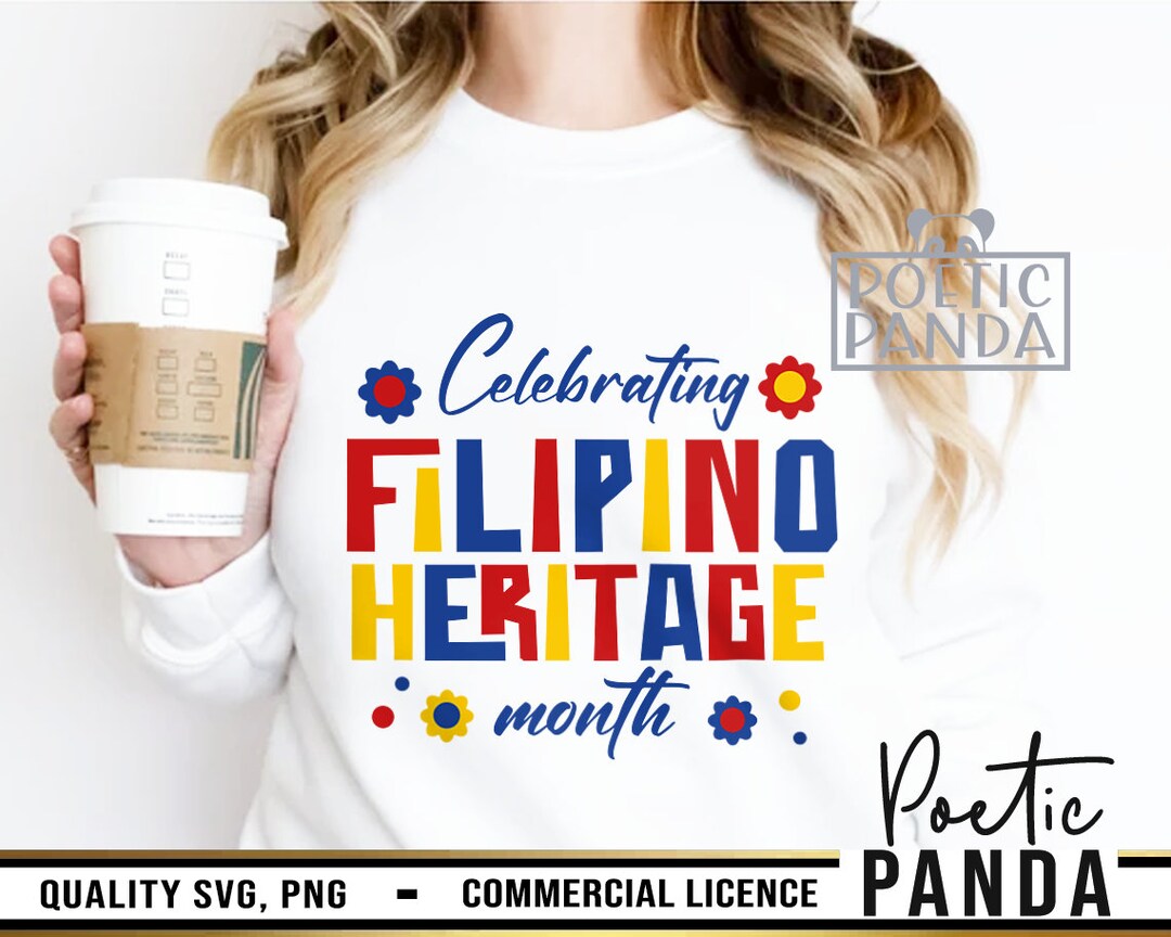 Filipino Heritage Month SVG PNG, Filipino Svg, Filipino Flag Svg ...