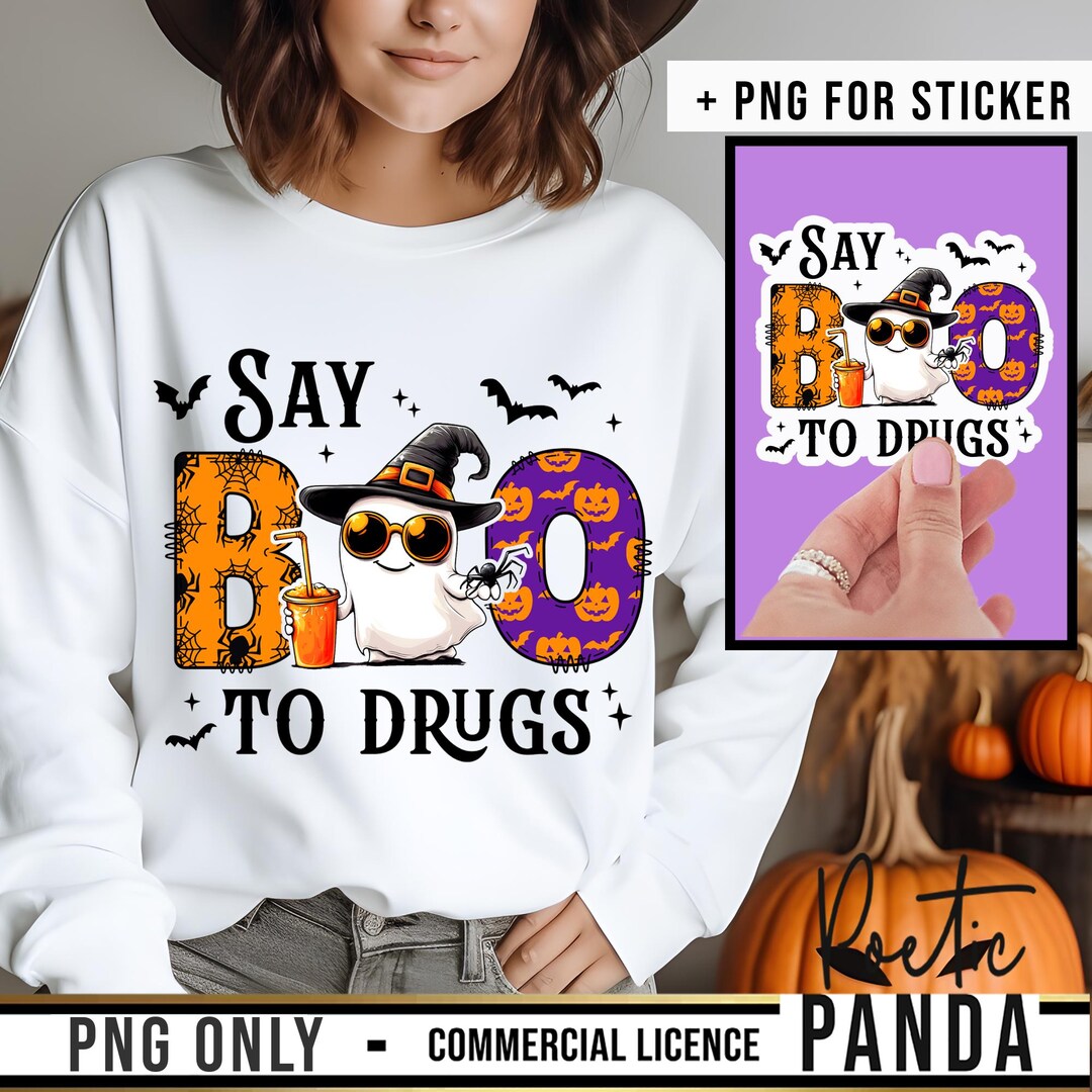 Say Boo to Drugs PNG, Red Ribbon Week Awareness Shirt, Red Ribbon Svg ...