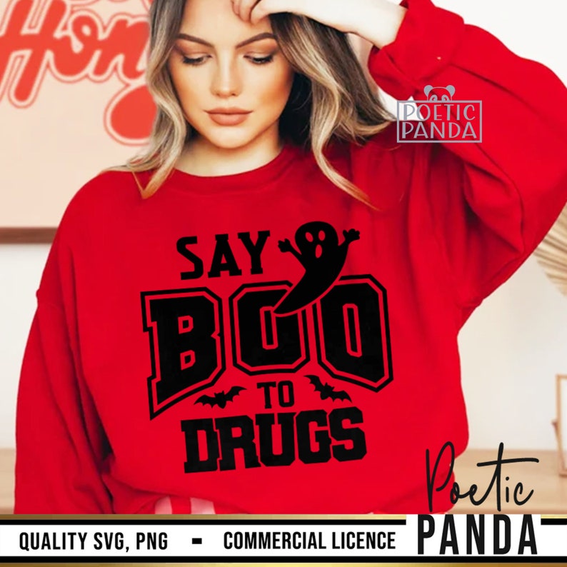 Red Ribbon Week SVG PNG, Red Ribbon Svg, Say Boo to Drugs Svg, Red ...