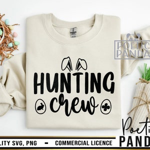 Hunting Crew SVG PNG, Cousin Crew Svg, Happy Easter Svg, Egg Hunting ...