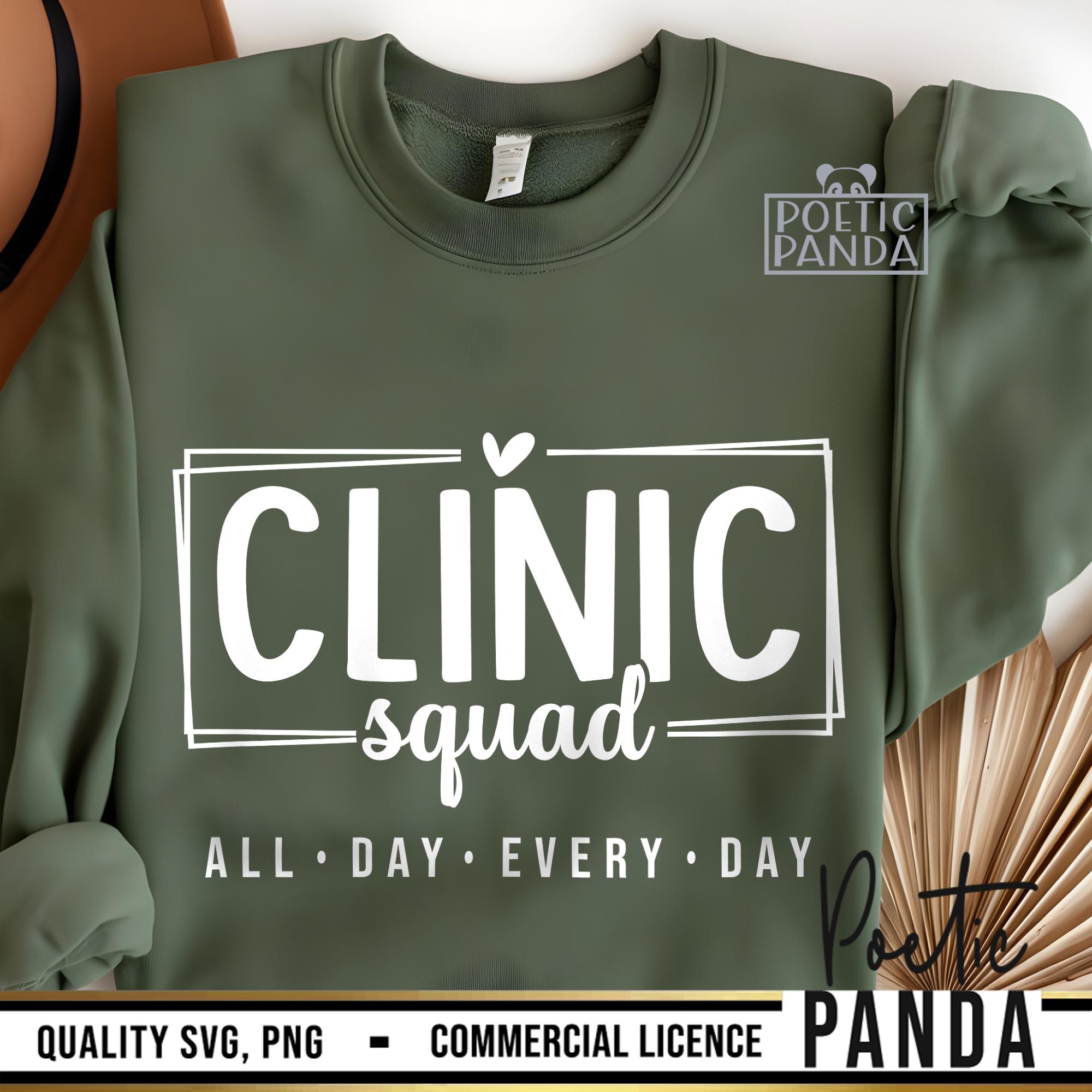 Clinic Squad SVG PNG, Clinic Crew Shirts Svg, Medical Team Nurse Doctor ...