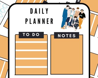 Bts Planner, Daily Planner, Work Planner, Planner Printable,pdf, To-do ...