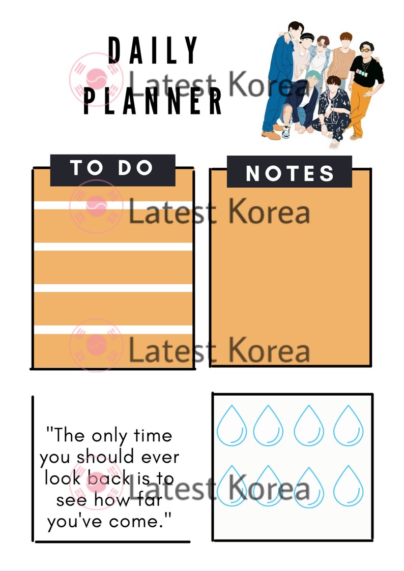 Bts Planner,daily Planner,bts Dynamite,work Planner, Planner Printable ...