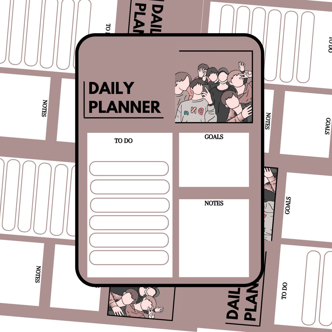 Bts Planner, Daily Planner, Work Planner, Planner Printable,pdf, To-do ...