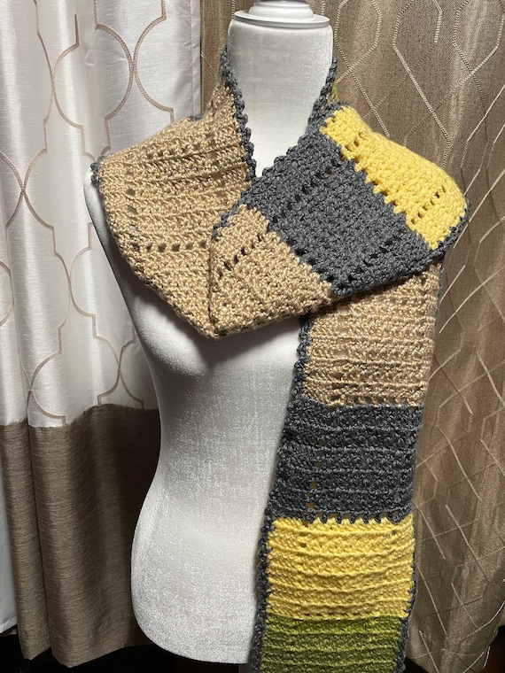 Easy Crochet Scarf Pattern Color Block Super Scarf | atelier-yuwa.ciao.jp