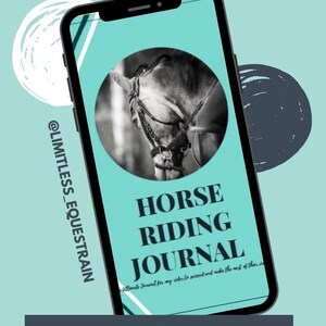 Horse Riding Journal (digital Download), Riding Planner, Horse Journal ...