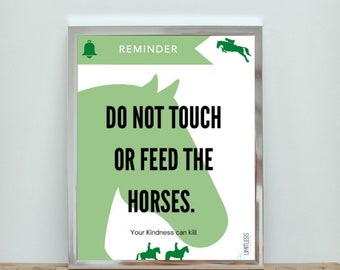 Printable Horse Riding Arena Signs (digital Download), Horse Signs ...