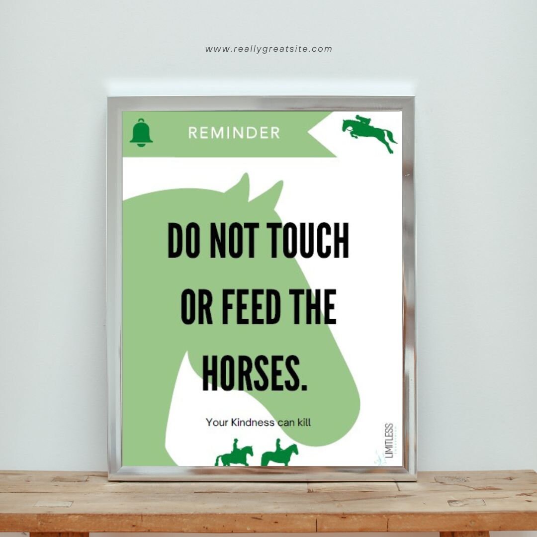 Printable Horse Field Signs (digital Download), Horse Signs, Horse ...