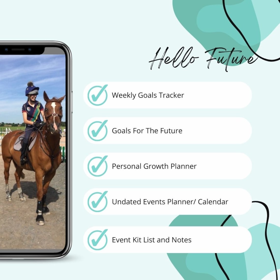 Equestrian Goals Planner A4 Size (digital Download), Riding Planner ...