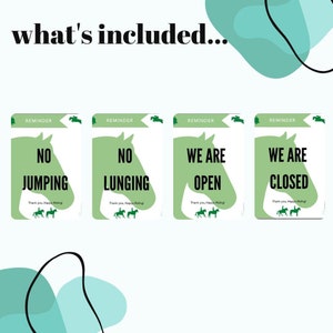 Printable Horse Stable and Yard Signs (digital Download), Horse Signs ...