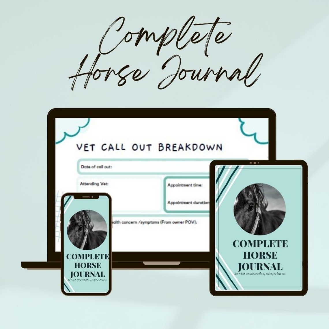 Complete Horse Journal Limitless Equestrian (digital Download ...
