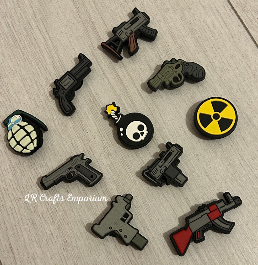 Gun Croc Charms Gamer Croc Charms Croc Charms Shoe Charms Charms Shoe ...