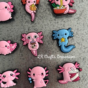 Axolotl Gifts For Kids Teens 12PCS Axolotl Shoe Charms, Cute Kawaii ...