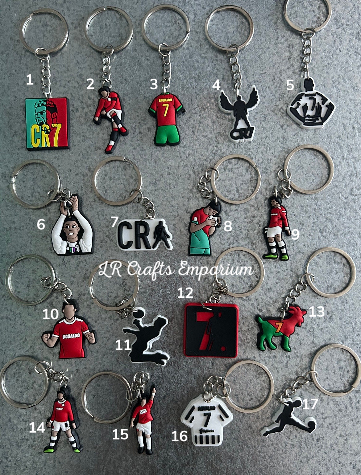 Ronaldo Keyrings | CR7 | Ronaldo Keychains | Football | Accessories ...