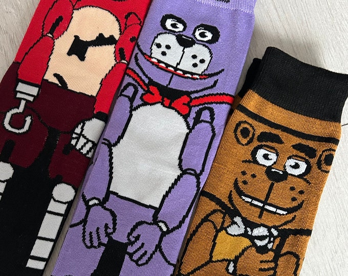 Five Nights at Freddy’s Socks | FNAF Socks | Gifts | Socks | Autumn ...
