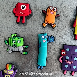 Numberblocks Croc Charms | Croc Charms | Shoe Charms | Charms | Shoe ...
