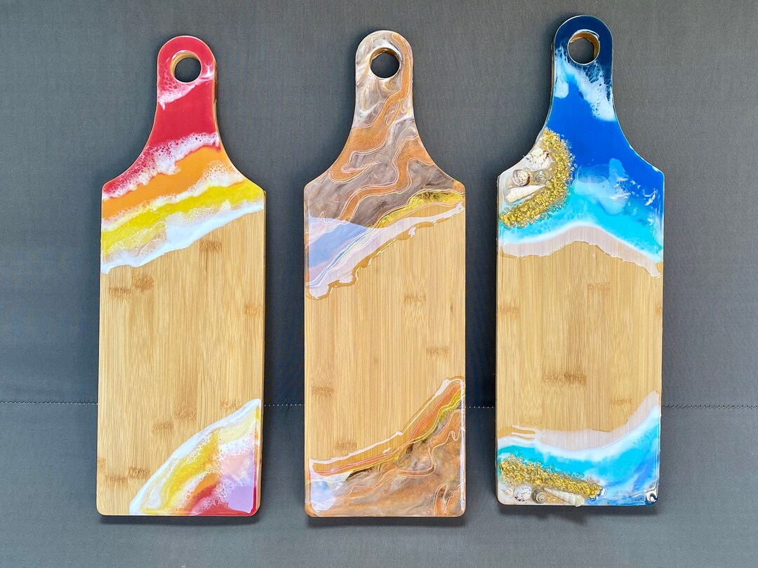 Handmade Resin Charcuterie Boards/cheese Board/ocean/geode/sunset ...