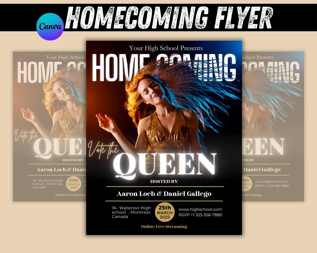 Homecoming Flyer, Prom Queen Flyer, Queen Campaign, Homecoming Posters ...