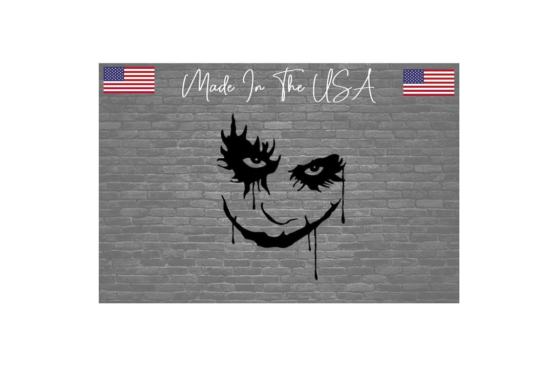 Joker Drip Face Sticker Decal Pack - Why so Serious Choose Color - Etsy