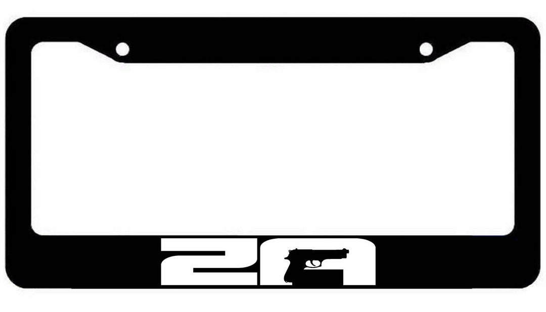 2A Black License Plate Car Frame 2nd Amendment - Etsy