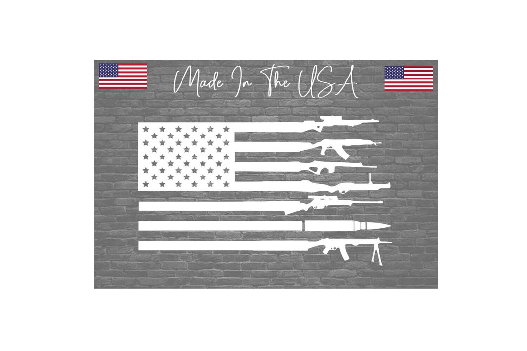 United State 2nd Amendment Flag Sticker Decal USA Flag 2a - Etsy